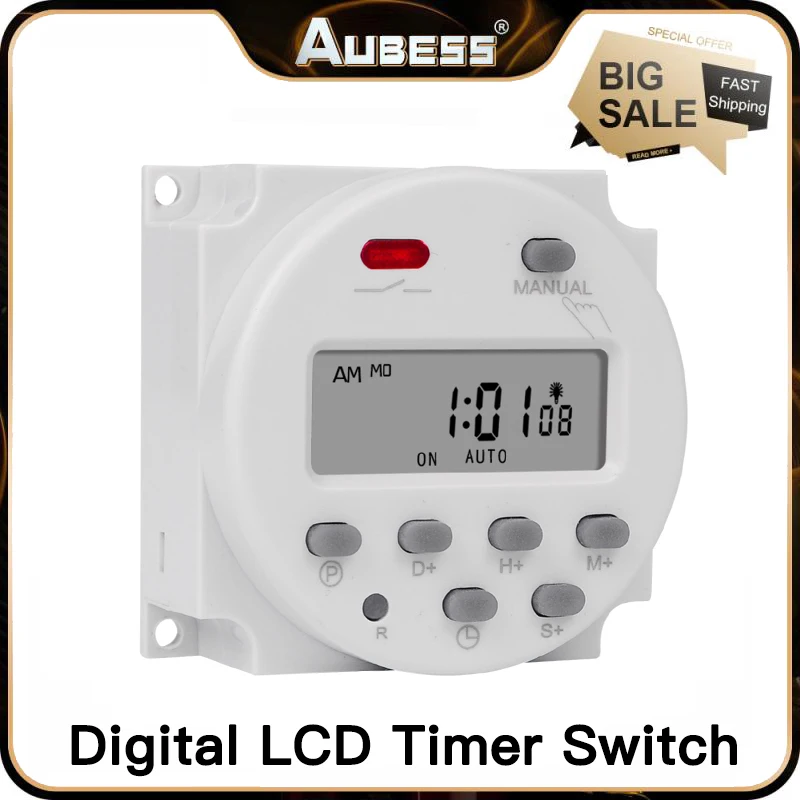 Digital 7 Days Programmable Time Switch Ac 220v - 1 5v 12v 24v 110v 220v Digital - Aliexpress