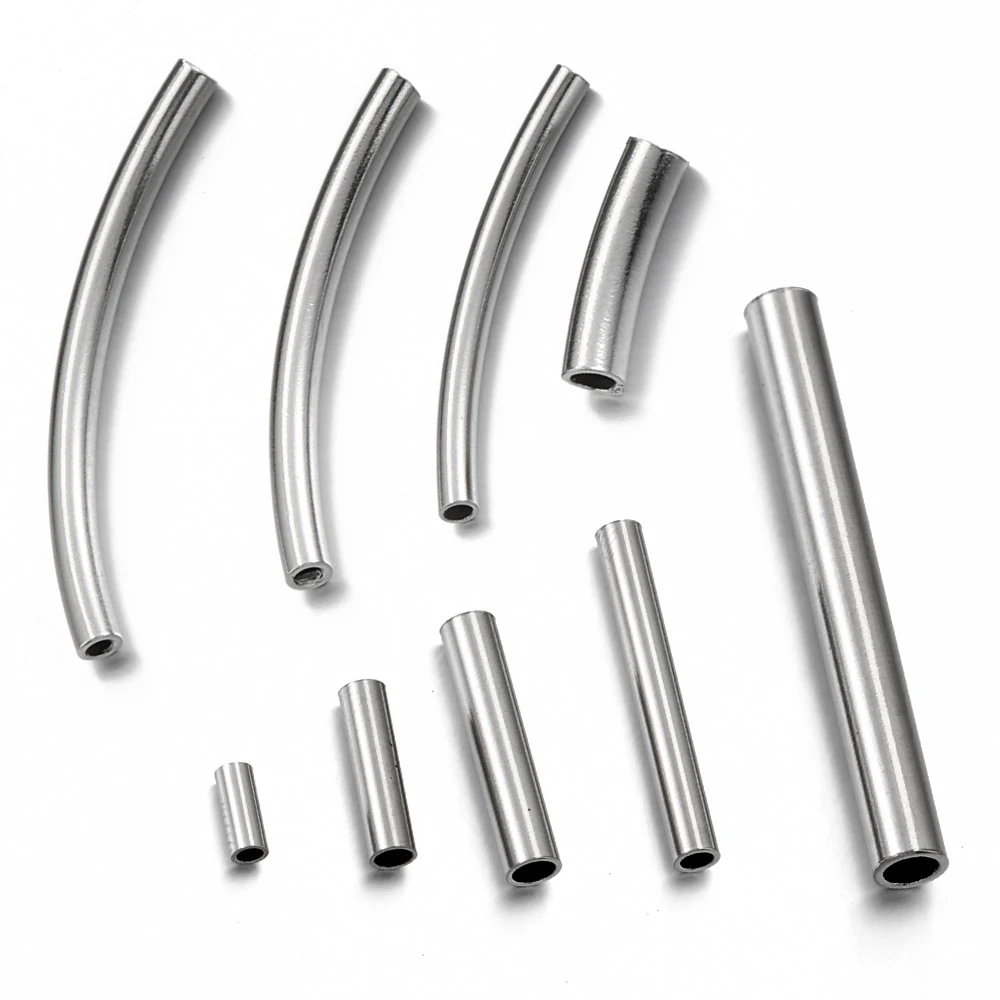 20pcs-Stainless-Steel-Curved-Tube-Spacer-Beads-Connectors-Bead-for ...