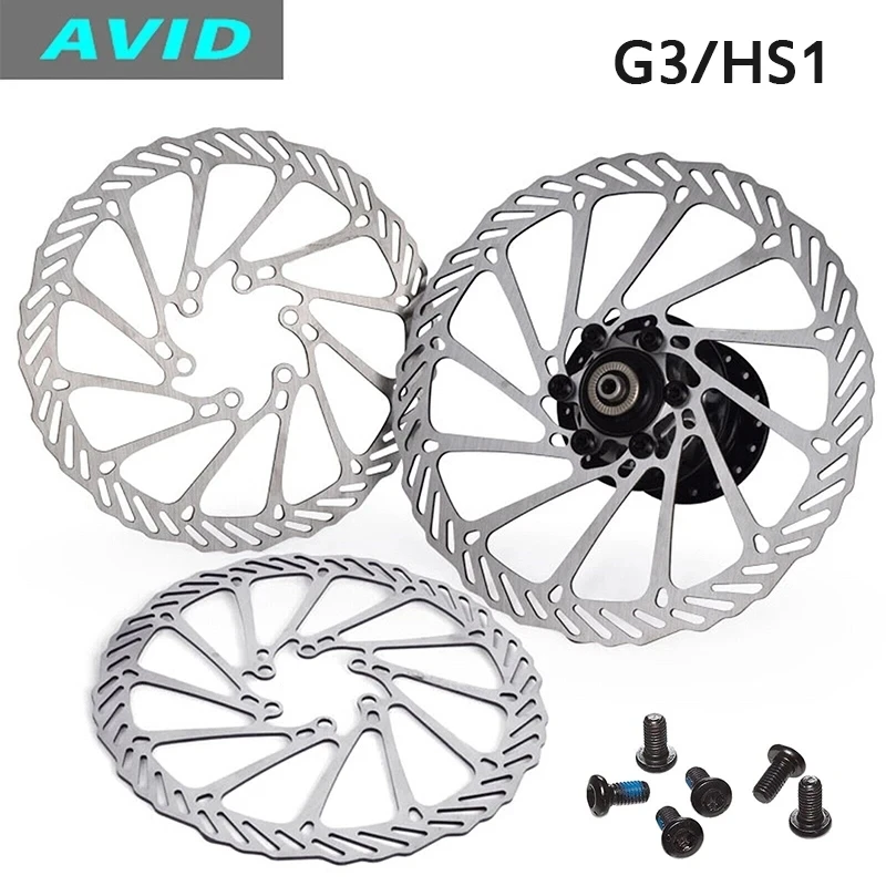 2PC-MTB-Bicycle-Disc-AVID-Brake-rotor-Stainless-Steel-6-Bolts-Brake ...