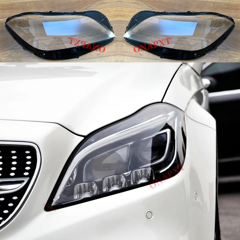 For Mercedes-benz Cls W218 W257 2010-2022 Car Front Headlight Cover ...