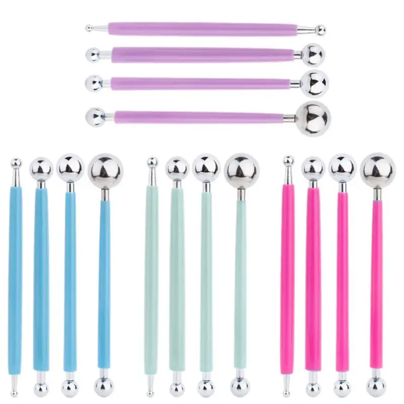 For-Embossing-Pattern-4-Pcs-Point-Drill-Creasing-Pen-With-DIY-Ball ...