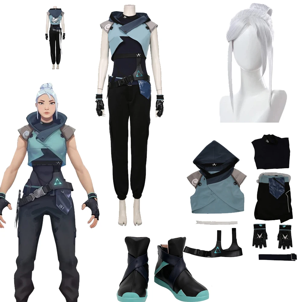 Valorant-Jett-Cosplay-Costume-Outfits-Women-Jumpsuit-Shoes-Boots ...