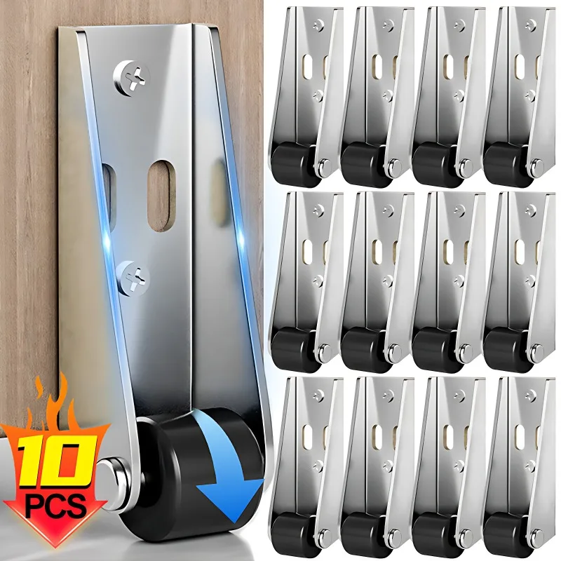 10-1PCS-Caster-Wheels-Bracket-Directional-Wheel-Side-Mount-Casters ...