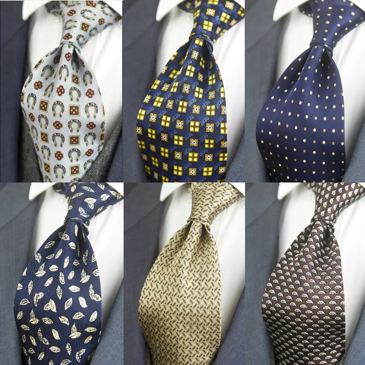Printed-Multicolor-Mens-Ties-Neckties-Vintage-100-Silk-Printing-Free ...