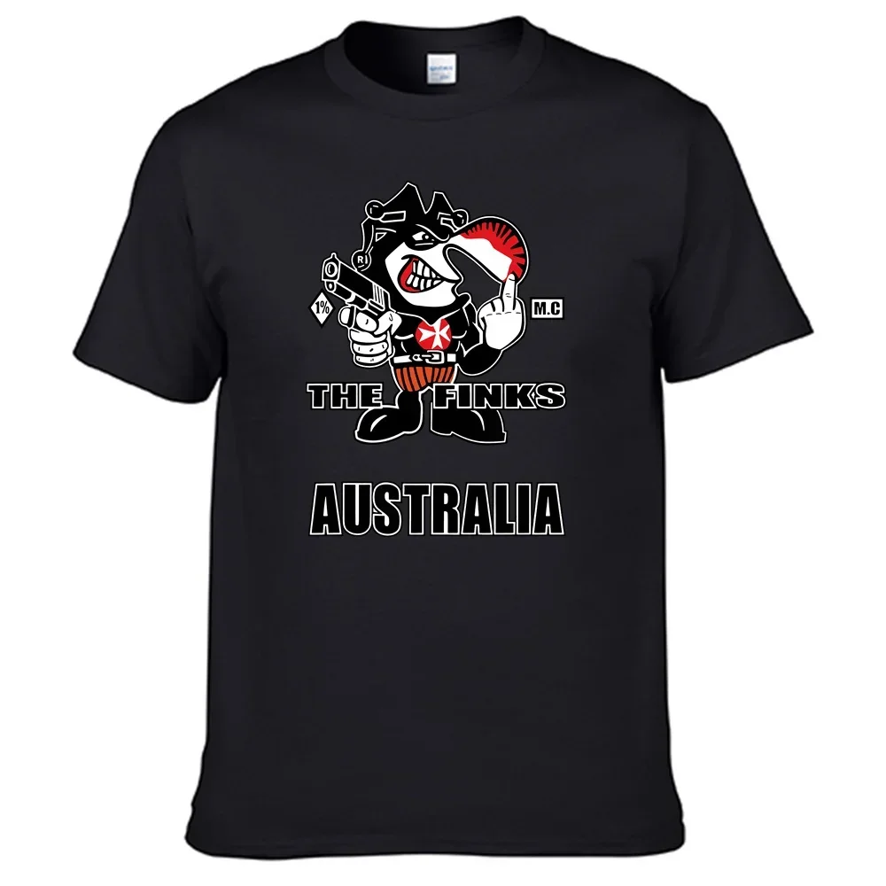Motorcycles-Club-The-Finks-Mc-Australia-T-Shirt-Unisex-100-Cotton-Men ...