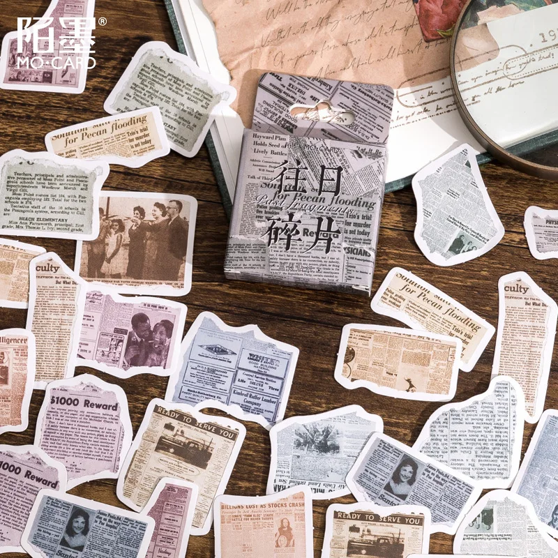 46pcs-lot-Kawaii-Stationery-Stickers-Shattered-Memory-Junk-journaling ...