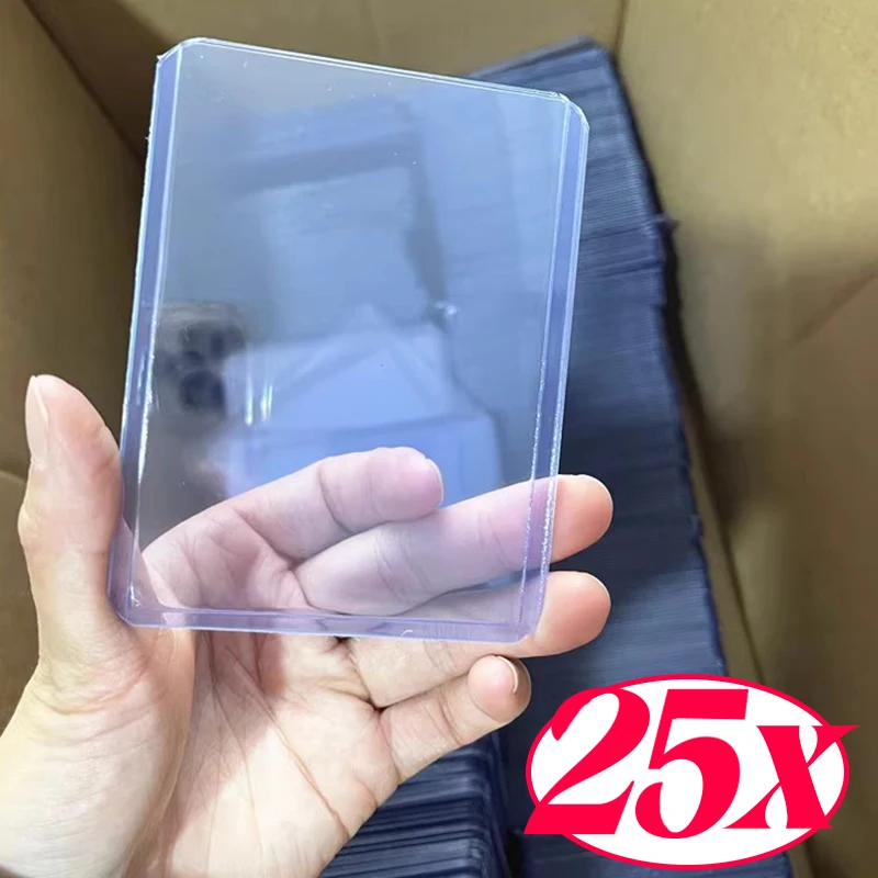 25-20-1Pack-35PT-Transparent-Card-Sleeves-TopLoaders-PVC-Hard-Plastic-Game-Cards-Holder-Cover ...