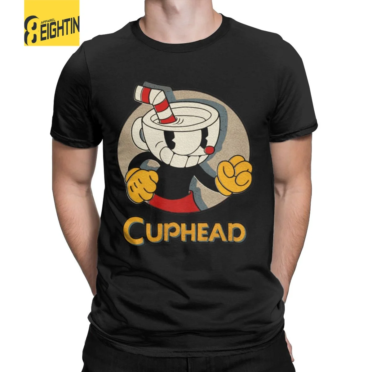 Camiseta creativa Cuphead y Mugman Angry para hombre, camisetas de ...