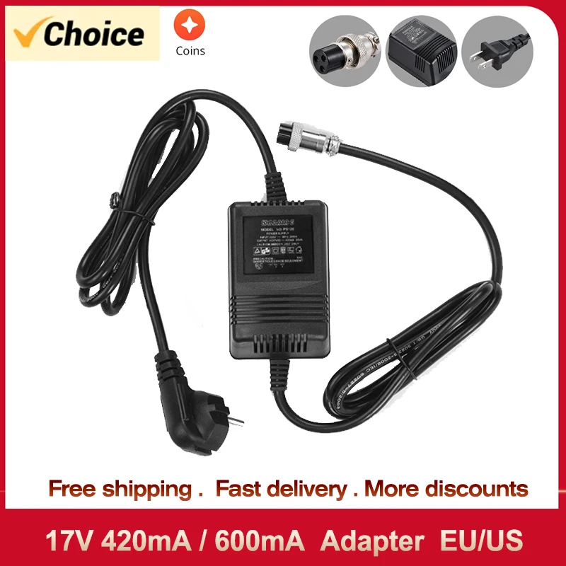 Mixing-Console-Mixer-Power-Supply-AC-Adapter-17V-420mA-3-Pin-Connector ...