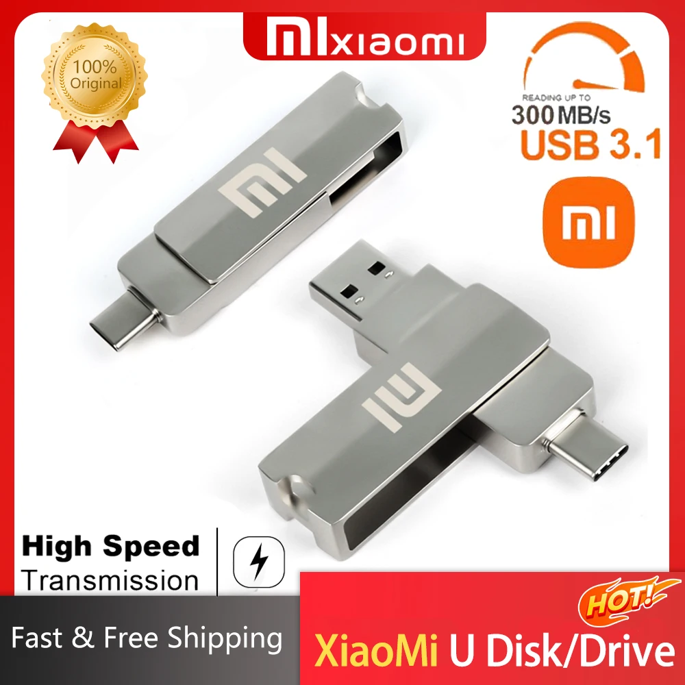 Xiaomi-unidad-Flash-USB-Original-1TB-2TB-memoria-tipo-C-OTG-2-en-1 ...
