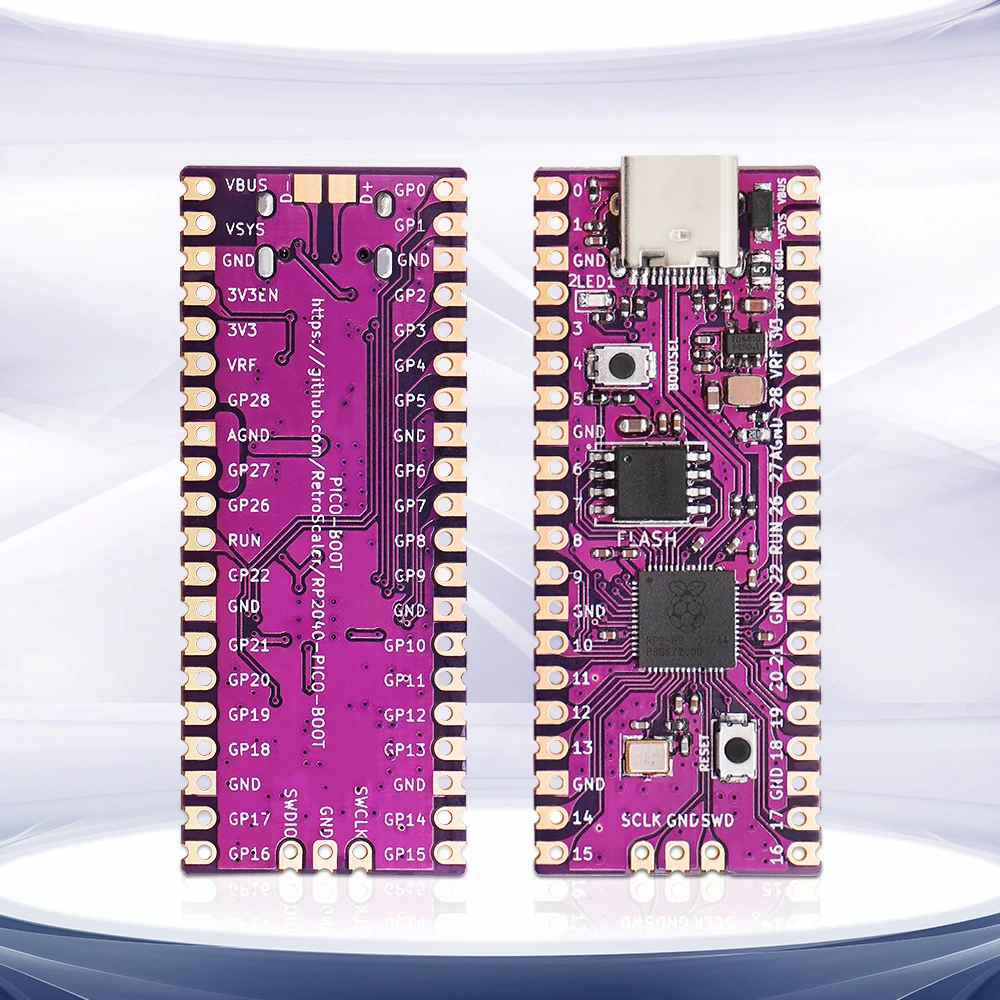 2022 New Pico Rp2040 128mbit 16mb Qspi Flash Compatible Raspberry Pi Dual Core Processors With