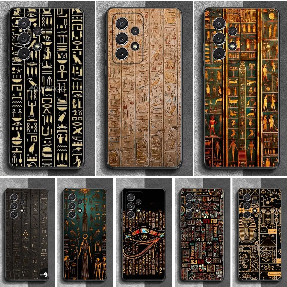 Ancient Egypt hieroglyph Phone Case For Samsung S24,23,22,30,21,10,9 ...