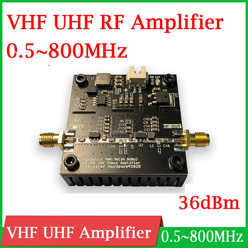 DYKB-0-5-800mhz-3W-VHF-UHF-RF-power-Amplifier-36dBm-FM-HF-transmitter ...