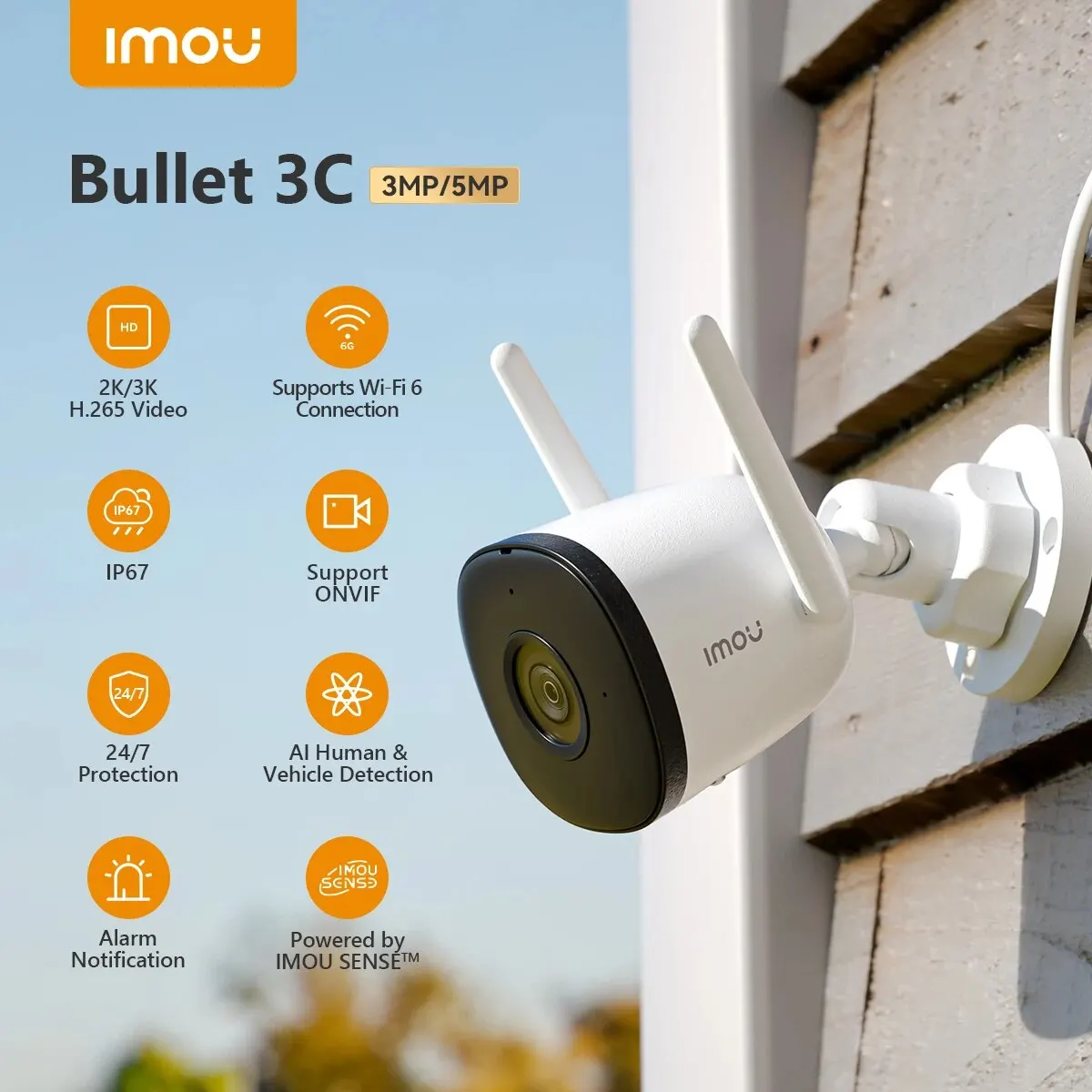 IMOU-Bullet-3C-3MP5MP-Wifi-IP-Camera-Automatic-Tracking-IP67-AI-Human ...