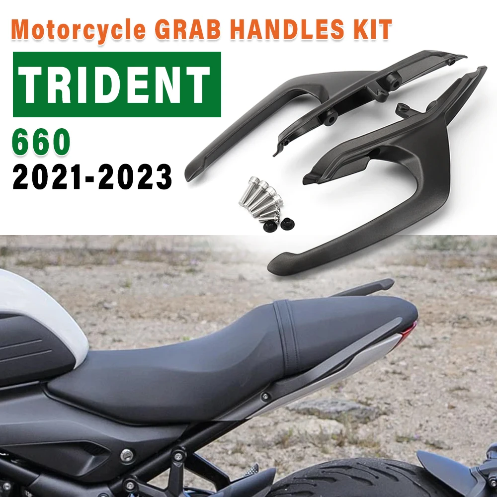 For-Trident-660-Accessories-Motorcycle-Grab-Handle-Tail-Armrest ...
