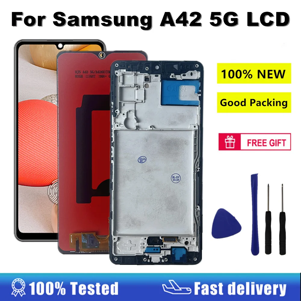 삼성 갤럭시 A42 5G LCD 디스플레이 터치 스크린 디지타이저 어셈블리 A42 LCD A426B A426U A426B/DS ...
