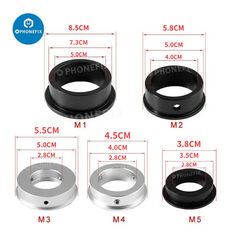 35mm-40mm-50mm-73mm-C-Mount-Lens-Adapter-Ring-for-Digital-Stereo ...