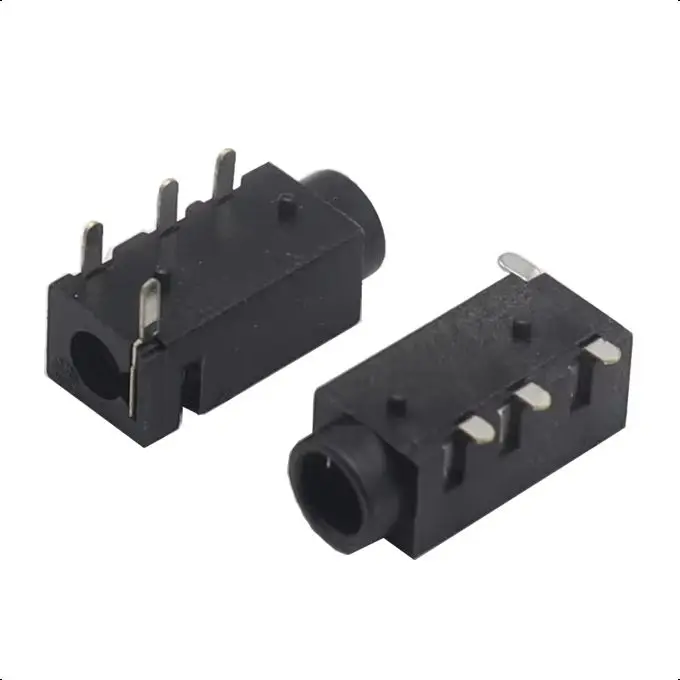 【50-10PCS】PJ320A/D 4Pole TRRS 3.5 MM Audio Jack Connector Through Holes ...