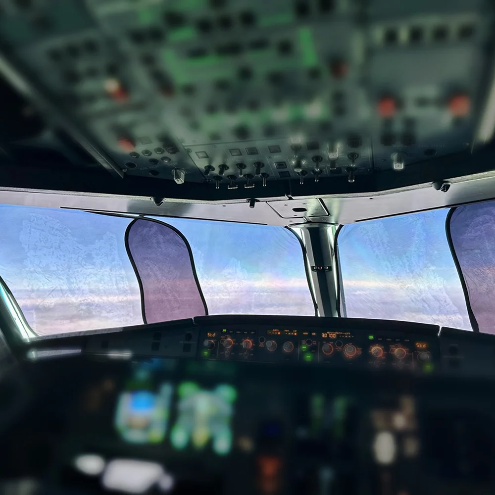 Airbus A330 Cockpit Night