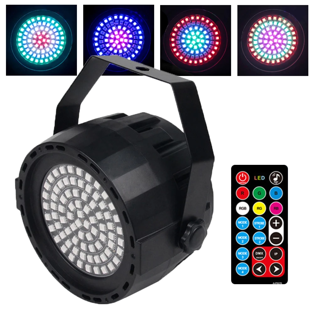78-Led-Stage-Light-DMX-Control-RGB-Par-Disco-Strobe-Light-DJ-Sound ...