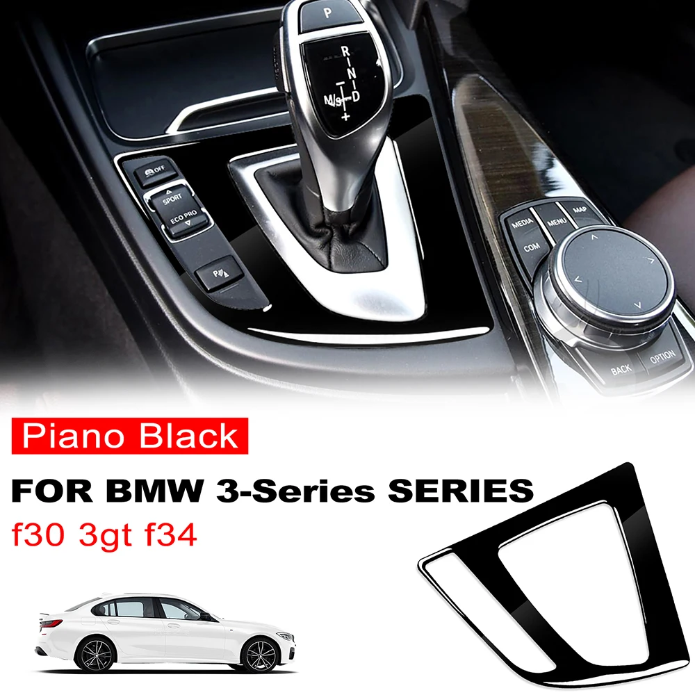 Piano-Black-Gear-Shift-Panel-Trim-Cover-Car-Interior-Retrofitting-For ...
