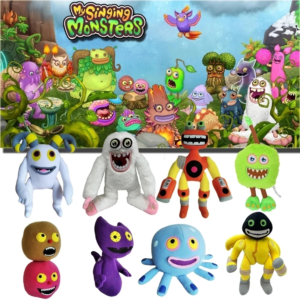 My-Singing-Monsters-Wubbox-Plush-Toys-Green-Furcorn-Stuffed-Dolls-For ...