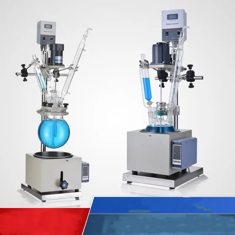 220V-small-Single-layer-Glass-Reactor-Laboratory-1L-Electrically-Heated ...
