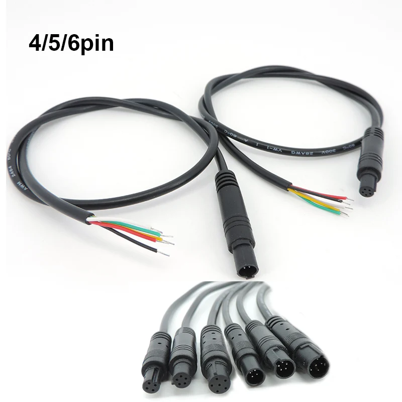 4Pin-5Pin-6Pin-core-Car-Rear-View-Camera-male-female-connector-extend ...