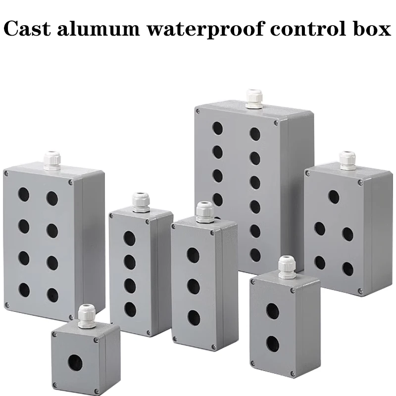 Metal-cast-aluminum-waterproof-button-switch-control-box-opening-22mm ...