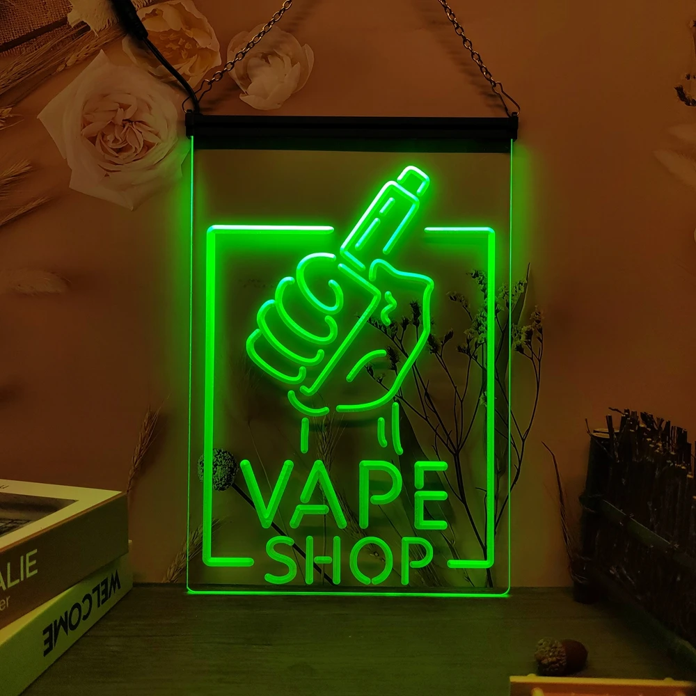 Vape-Shop-Holding-Hand-Display-LED-Neon-Sign-3D-Carving-Wall-Art-for ...