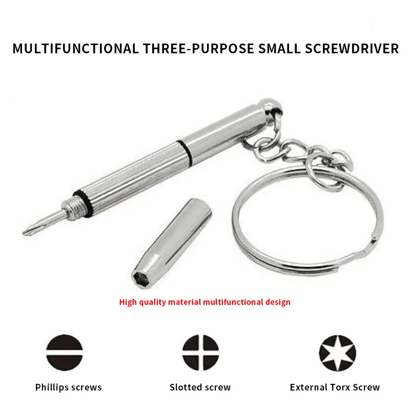 Glasses Screwdriver Portable Multifunctional Three-in-one Small ...