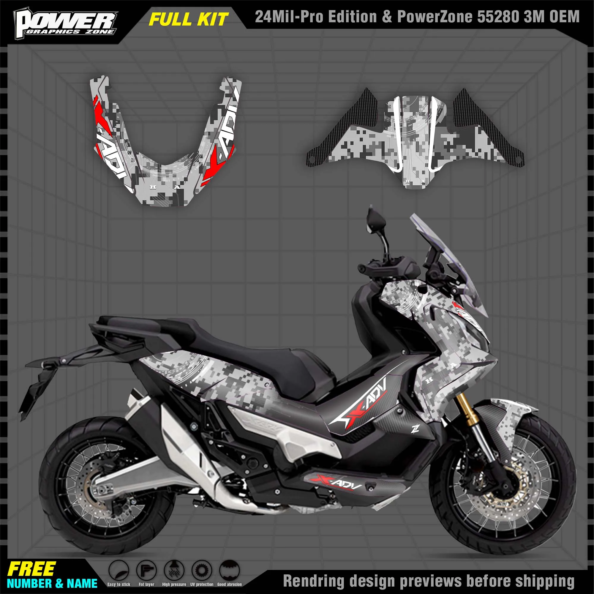 Stickers Honda X Adv 750 | Kit Stickers Honda X Adv | Honda X Adv 750 ...
