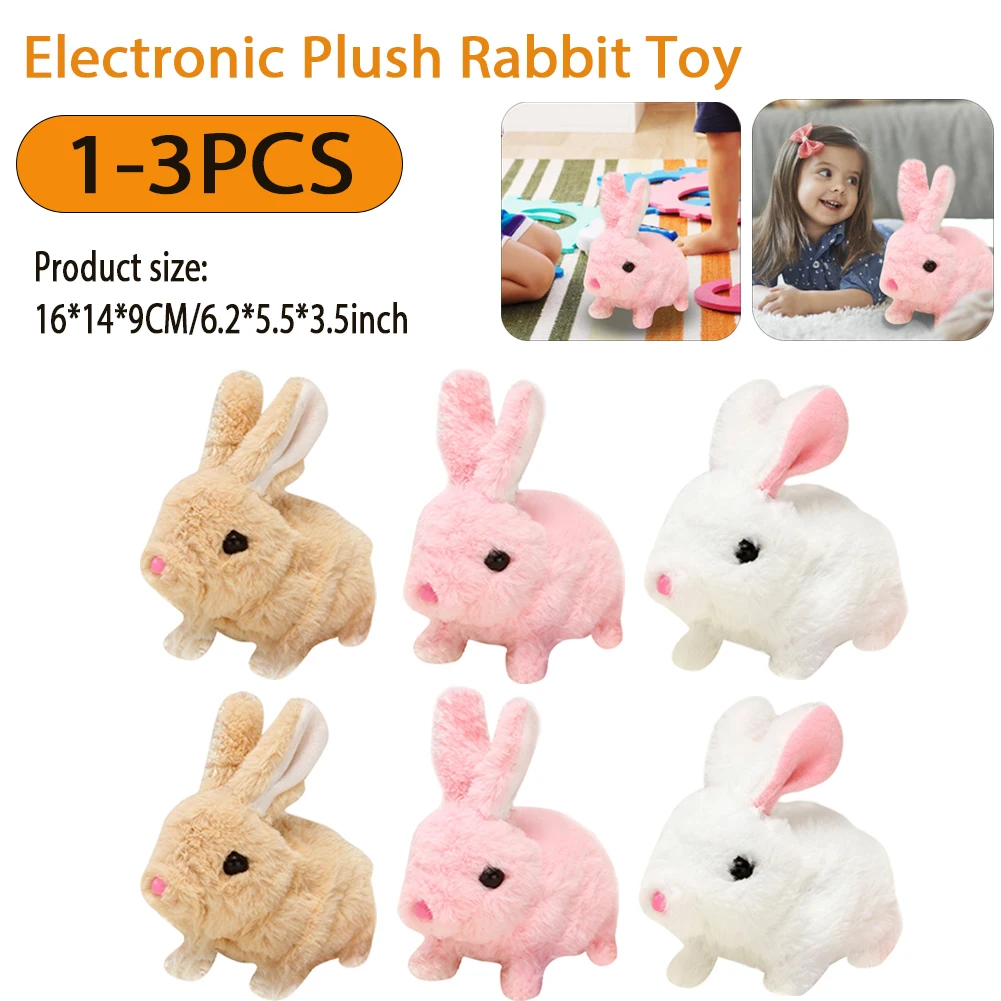 1-3PCS-Electronic-Plush-Rabbit-Toy-Cuddly-Shake-Ears-Cute-Electric-Pet ...