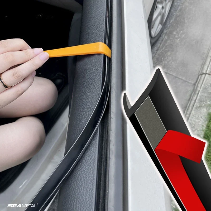 AUTO-Car-Side-Window-Seal-Strip-Rubber-Weatherstrip-Window-Gap-Filler ...