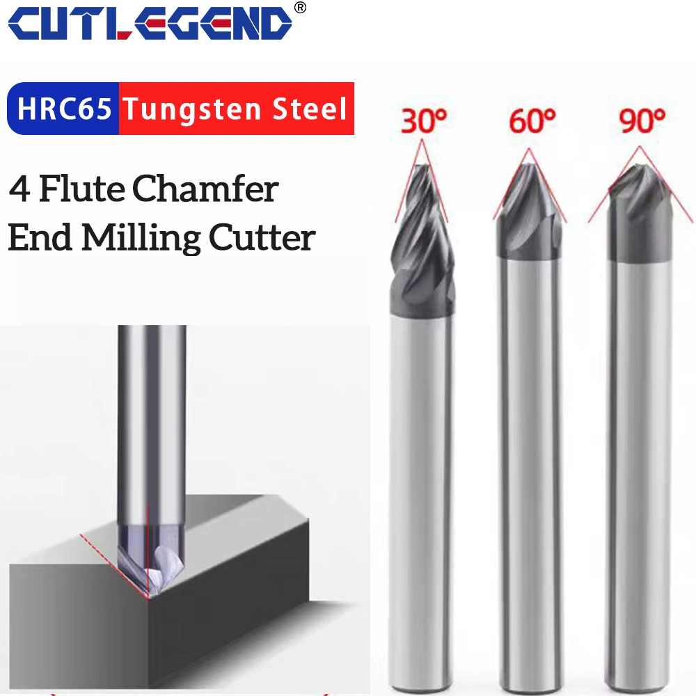 HRC60-Chamfer-Milling-Cutter-90-Degree-4-Flutes-Carbide-Corner ...