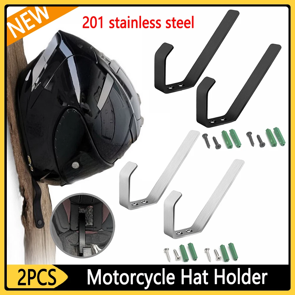2pcs-Motorcycle-Helmet-Hook-Hats-Holder-Hanger-Rack-Wall-Mounted-Hook-for-Coats-Hats-Caps ...