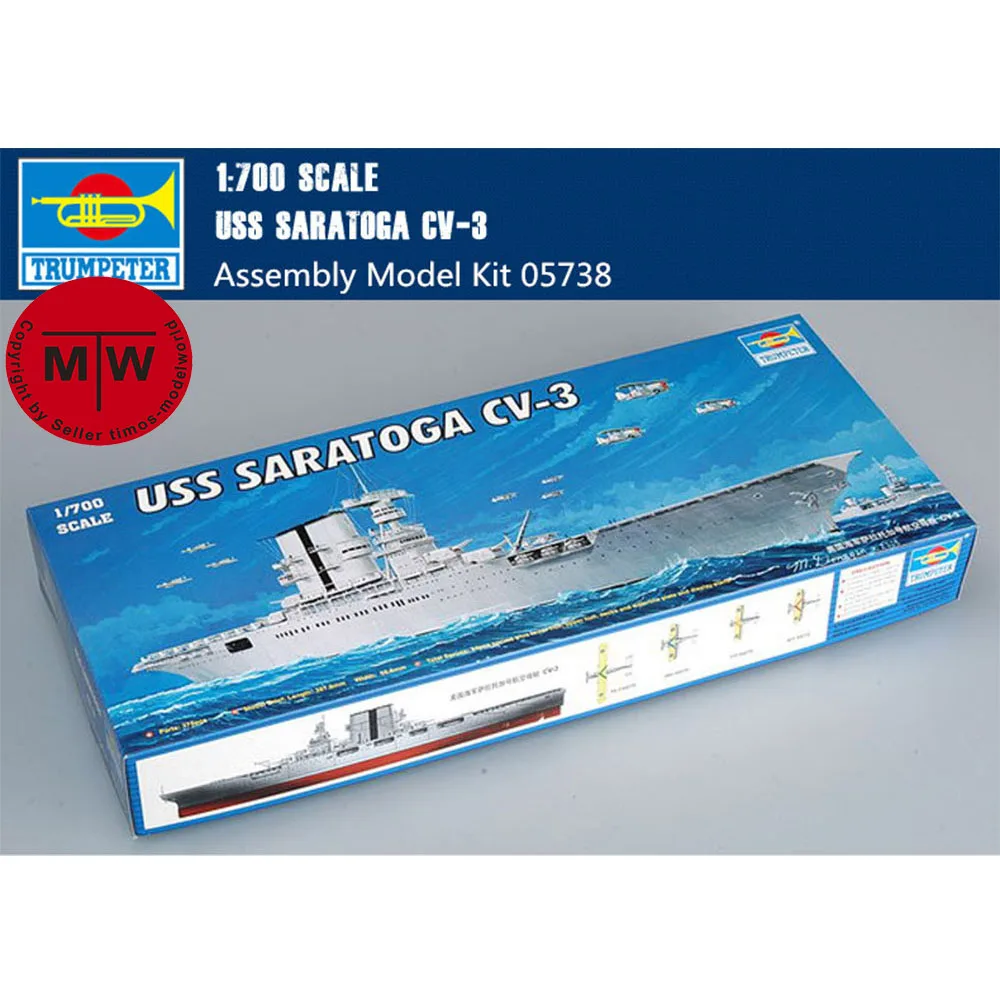 Trumpeter-05738-1-700-Scale-USS-Saratoga-CV-3-Military-Plastic-Assembly ...