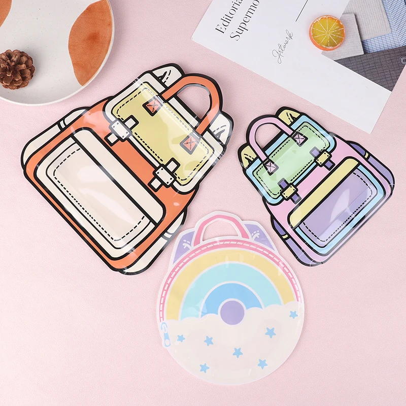 10pcs Cute Cartoon Backpack Candy Bags For Kids Snack Biscuit Packing ...