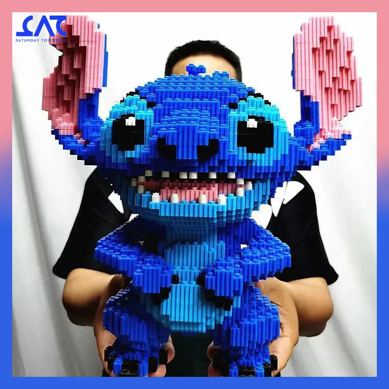 Disney-Stitch-Building-Blocks-Figures-Lilo-Stitch-Angel-Models-Giant ...