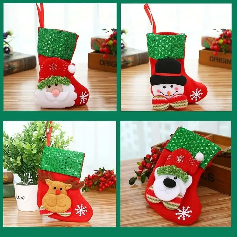 2025 Creative New Christmas Stockings Christmas Tree Decorate Santa ...