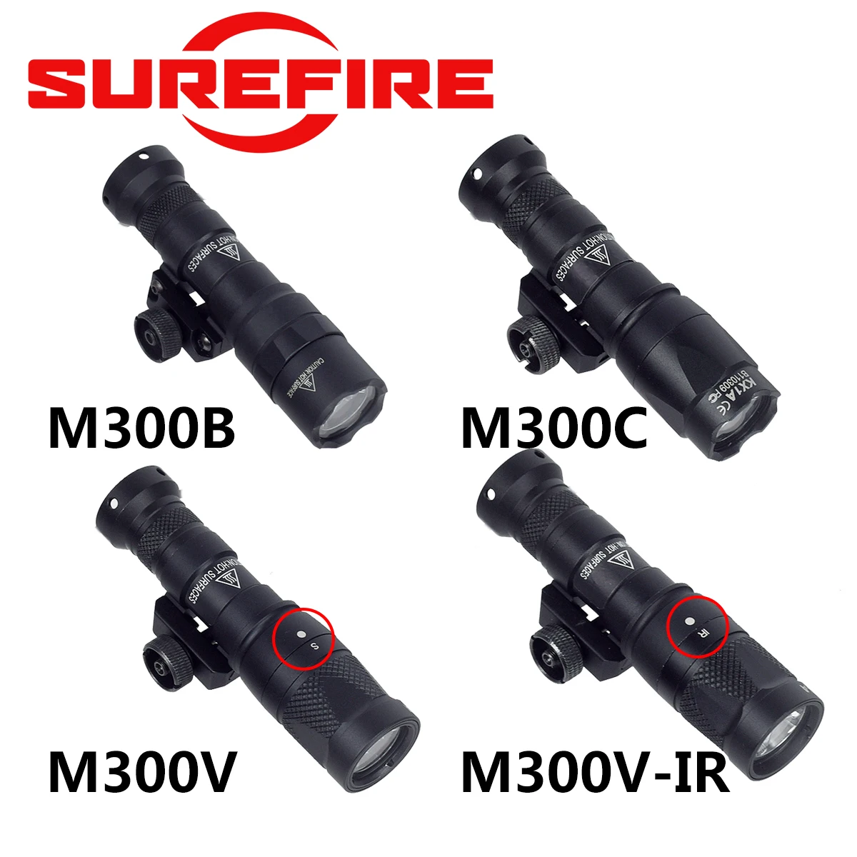SureFire-Airsoft-M300-M300B-M300C-M300V-Strobe-M300V-IR-Infrared ...