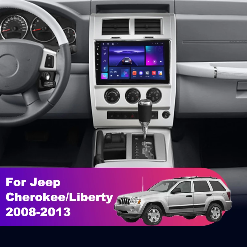 Android-12-0-R-dio-Do-Carro-para-Jeep-Cherokee-KK-Liberty-2007-2012 ...