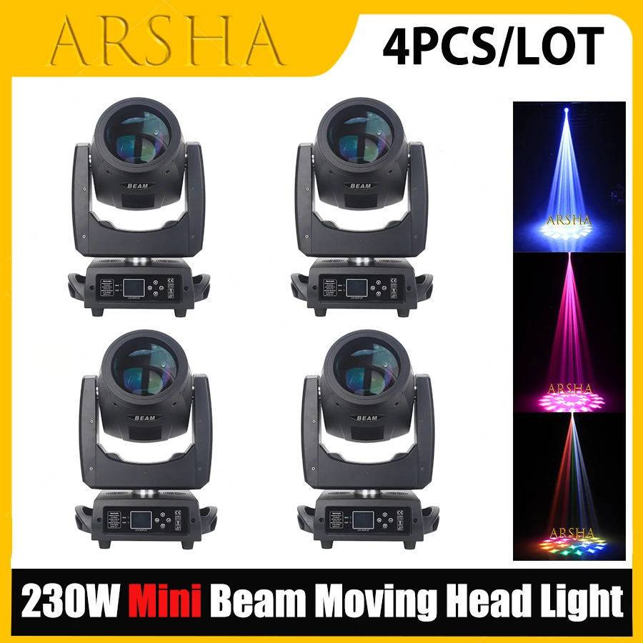 No-Tax-4Pcs-Mini-Beam-230W-7R-Moving-Head-Light-Professional-Stage-Beam ...