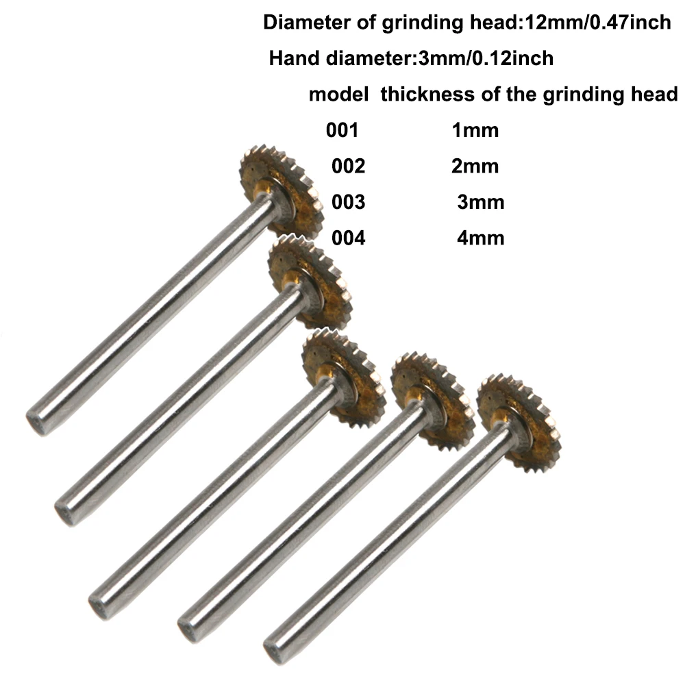 5pc Rotary File Cutter Tool 12mm*1/2/3/4mm Tungsten Steel Router Bit ...