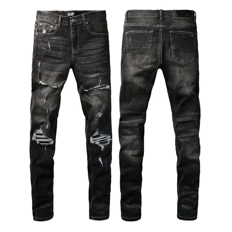 Luxurious-design-amiris-stretch-pants-American-high-street-trend-black ...