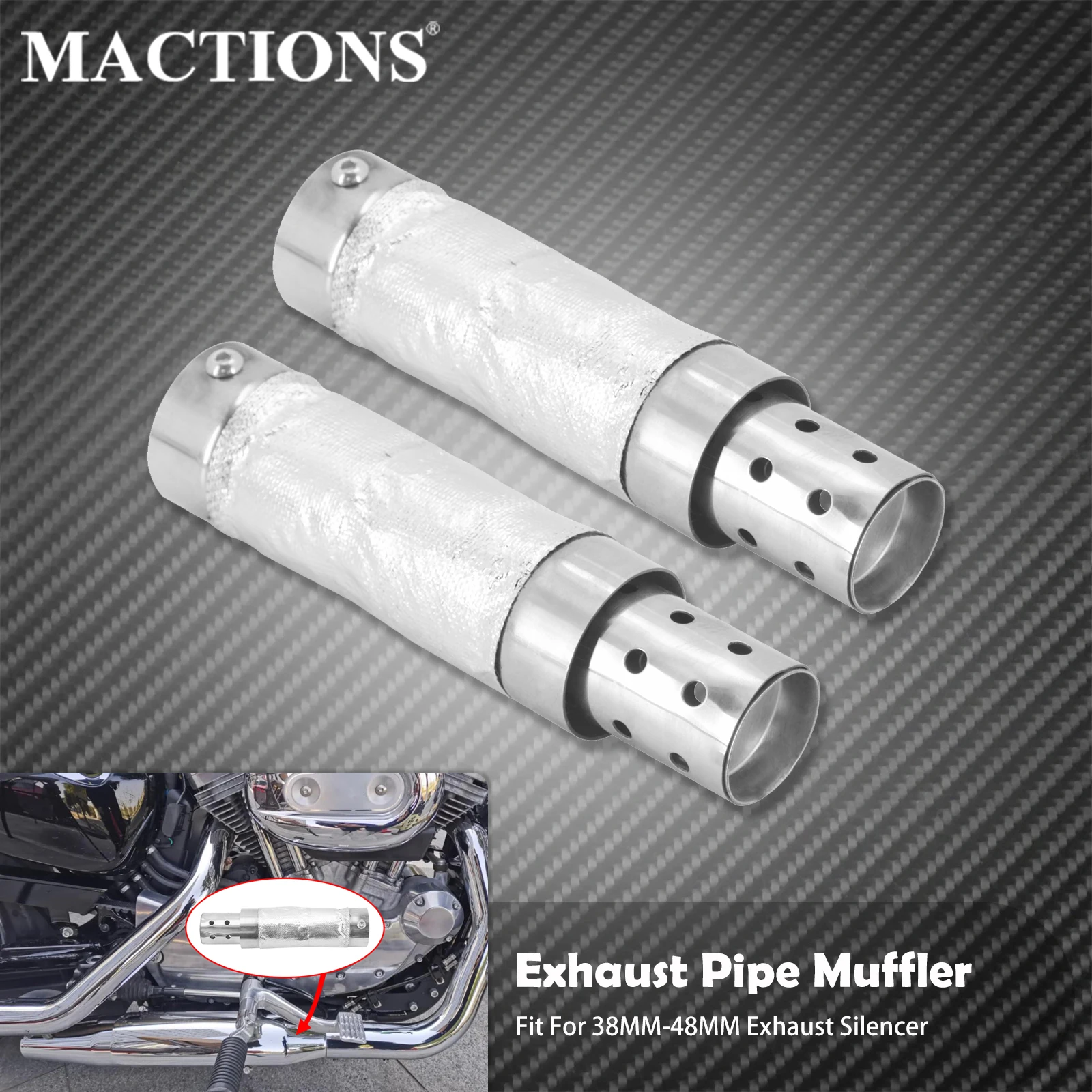 Motorcycle-Exhaust-Pipe-Muffler-Silencer-38-48mm-Quiet-Baffle-Universal ...