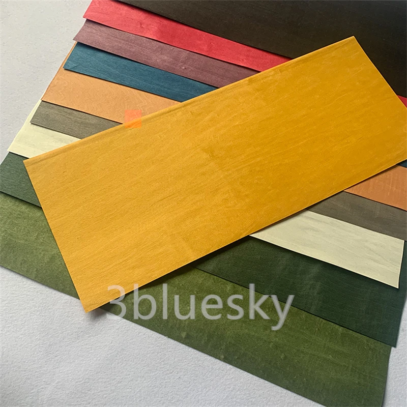 Natural Wood Veneer Stained Dyed Maple for about 17-20x50cm 0.4-0.5mm ...