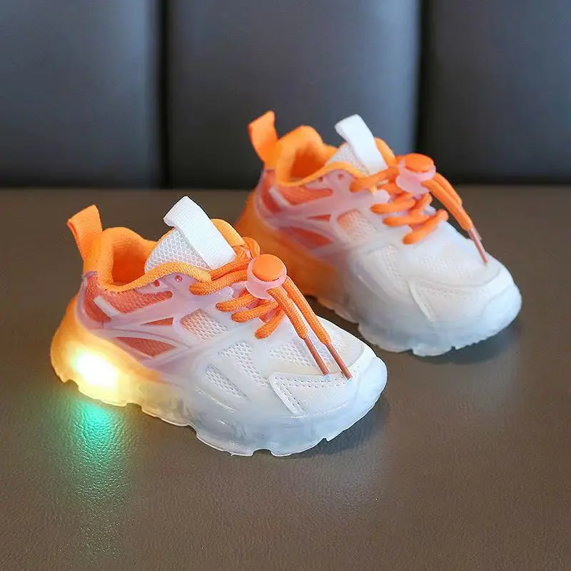 New LED Children Glowing Shoes Baby Girls Luminous Sneakers Boys ...