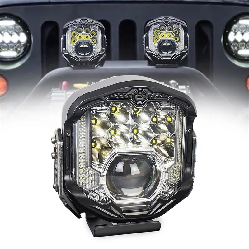 Car-Accessories-light-4x4-led-drive-10800lm-95w-yellow-lens-led-off ...