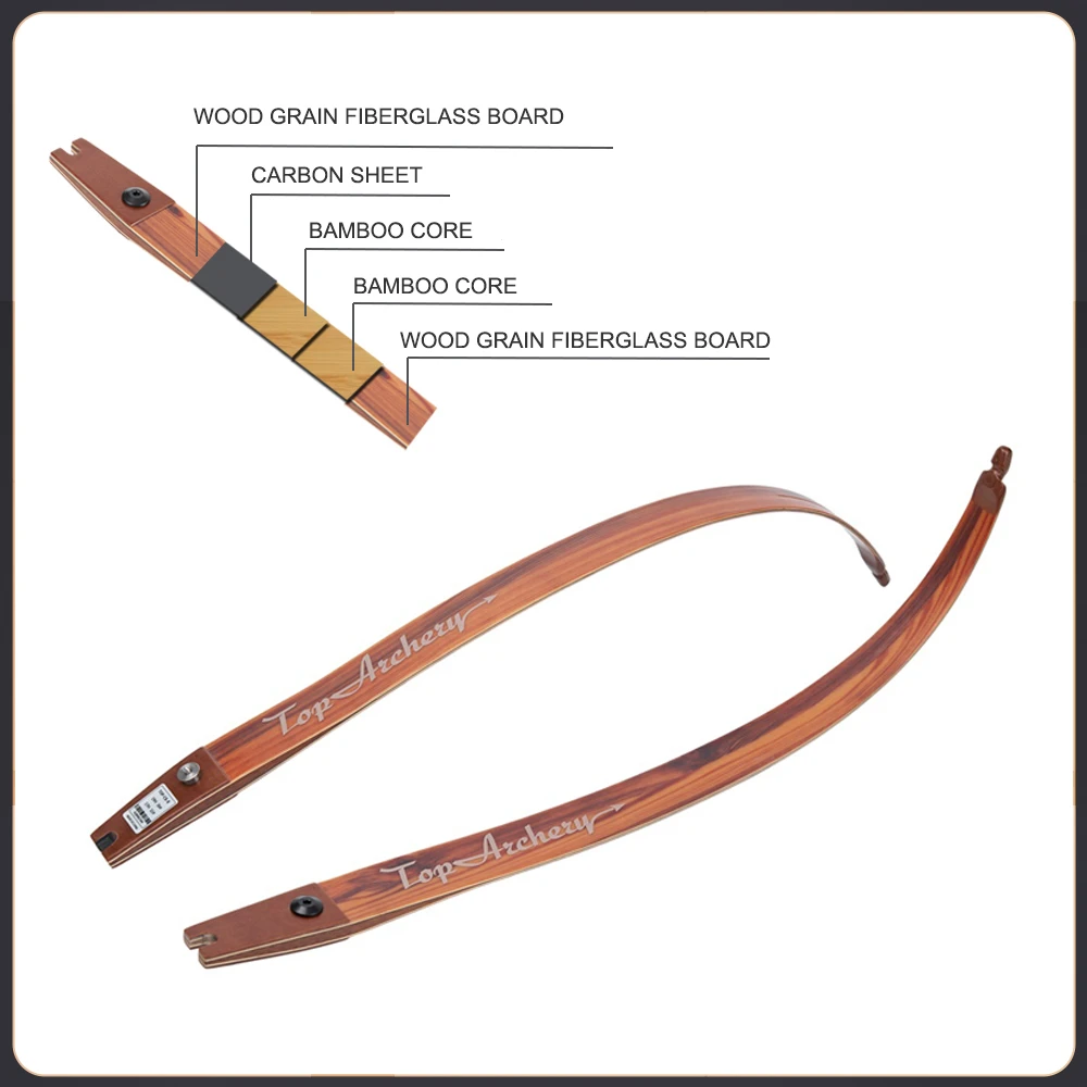 20-60lbs ILF Bow Limbs for 19" Bow Riser 62" ILF Bow Length